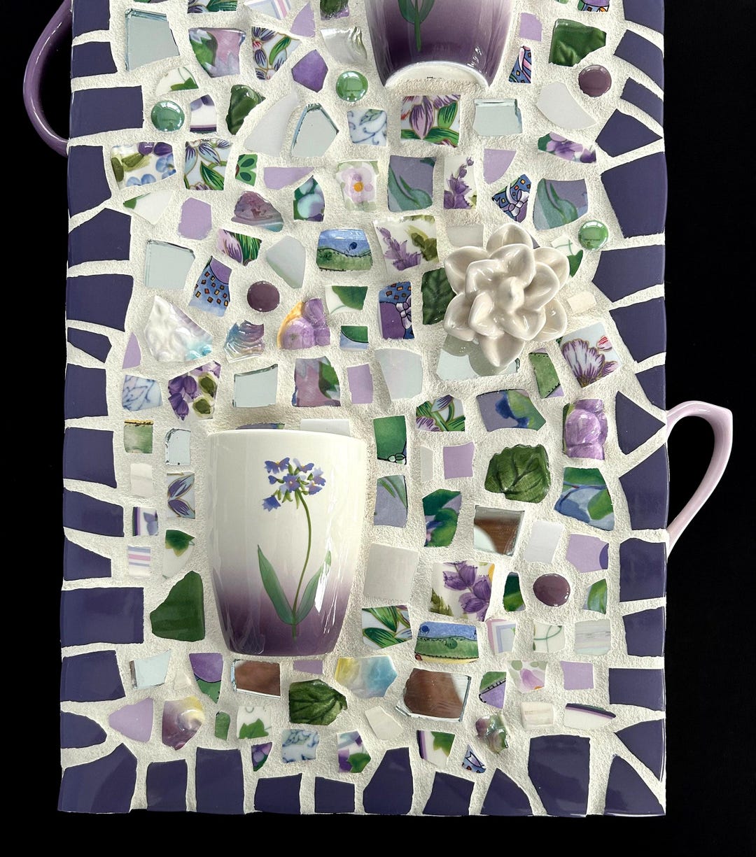 Mosaic Wall Art Succulent Holder, Unique Plant Display (15x25) - Etsy