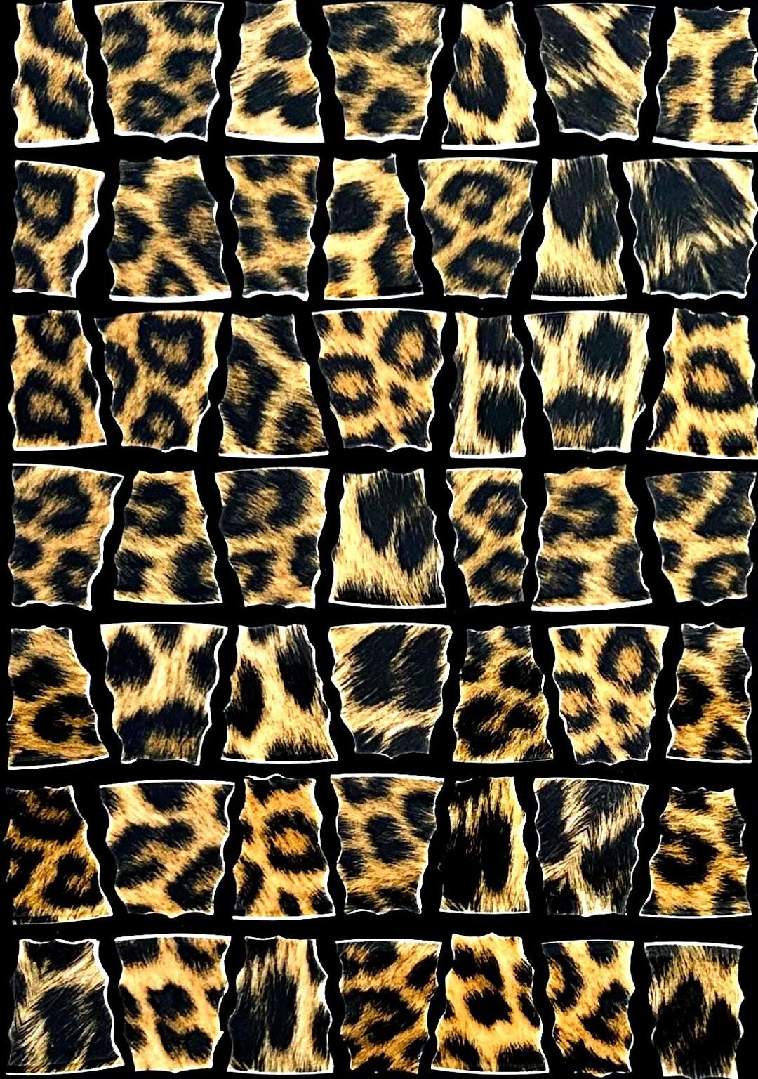 Cheetah Print Mosaic Tiles: Hand-cut China Pieces - Etsy