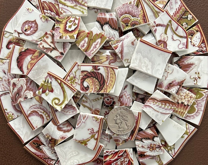 Mosaic Tile Pieces, Broken China Plates, DIY Mosaic Supplies, Ceramic ...