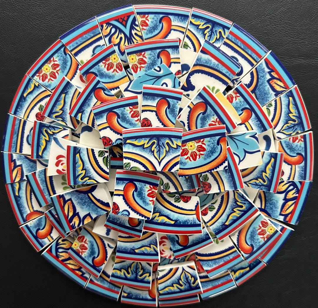 Mosaic Tile Pieces, Broken China, DIY Mosaic Supplies, Ceramic Pieces ...