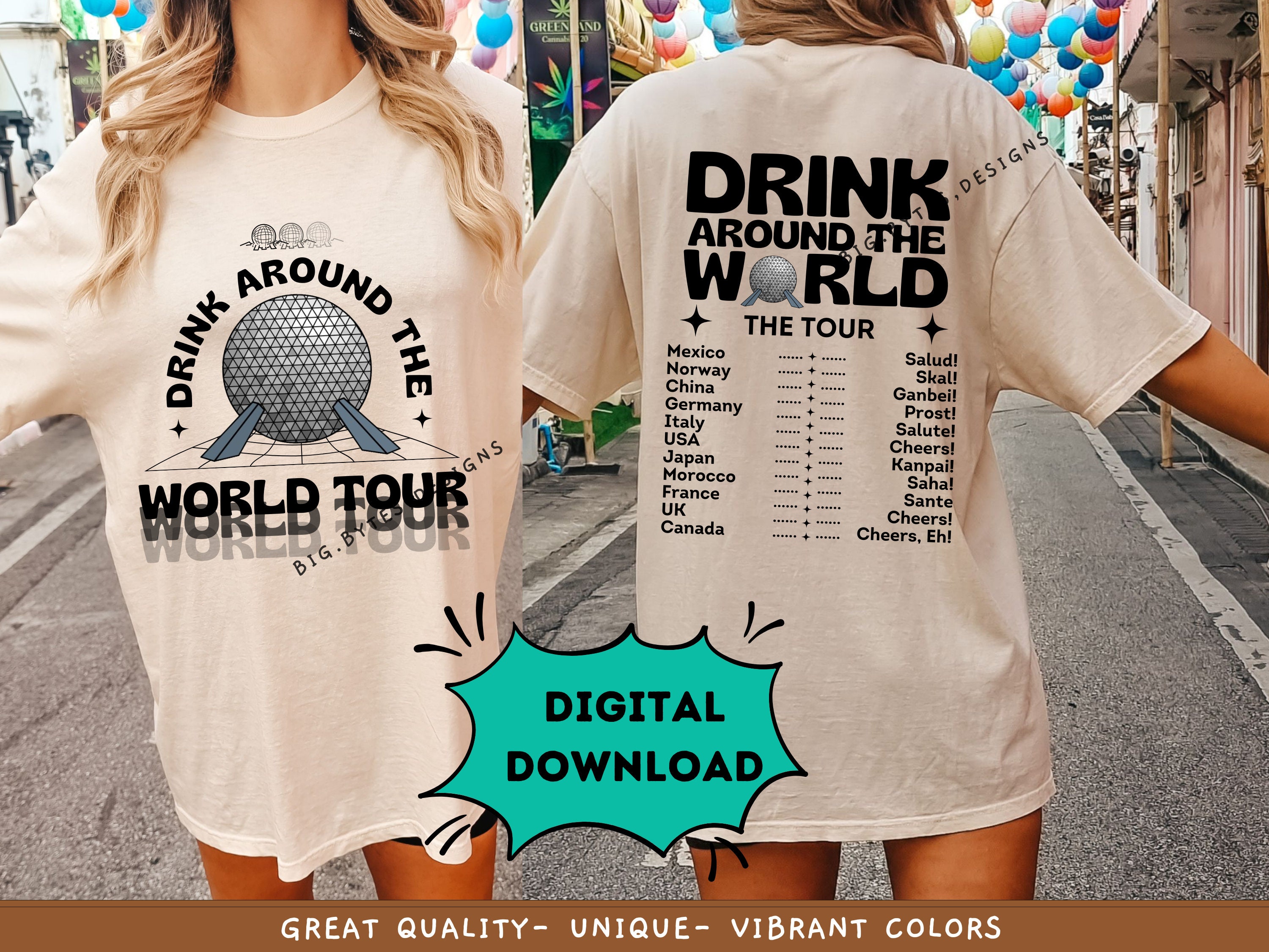 Drink Around the World Epcot Shirt, Magickingdom Shirt, Digital Epcot Png World Showcase Shirt ...