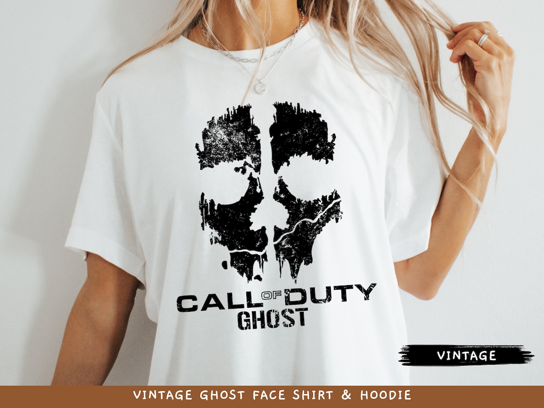 Vintage the Ghost Call of Duty T-shirt, Modern Warfare Ghost Tee Shirt ...