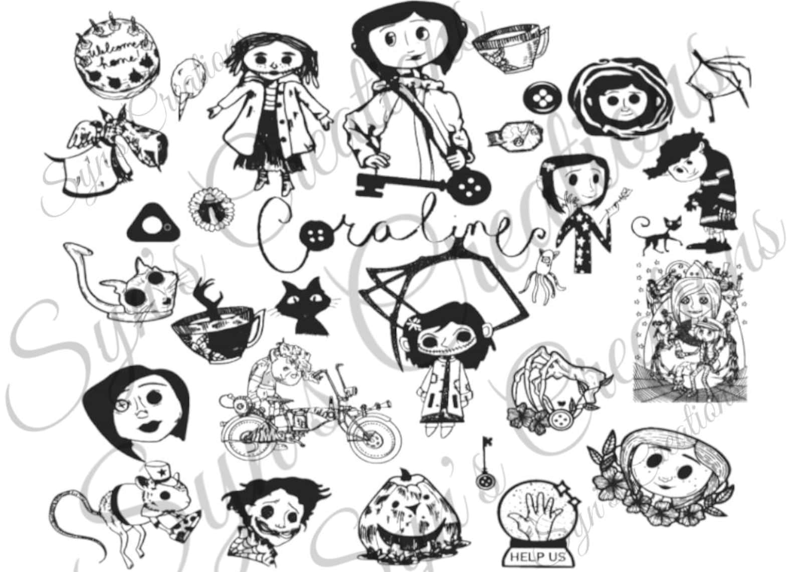 Custom Caroline 40oz Tumbler Wrap Svg, Halloween Spooky Season Tumbler ...