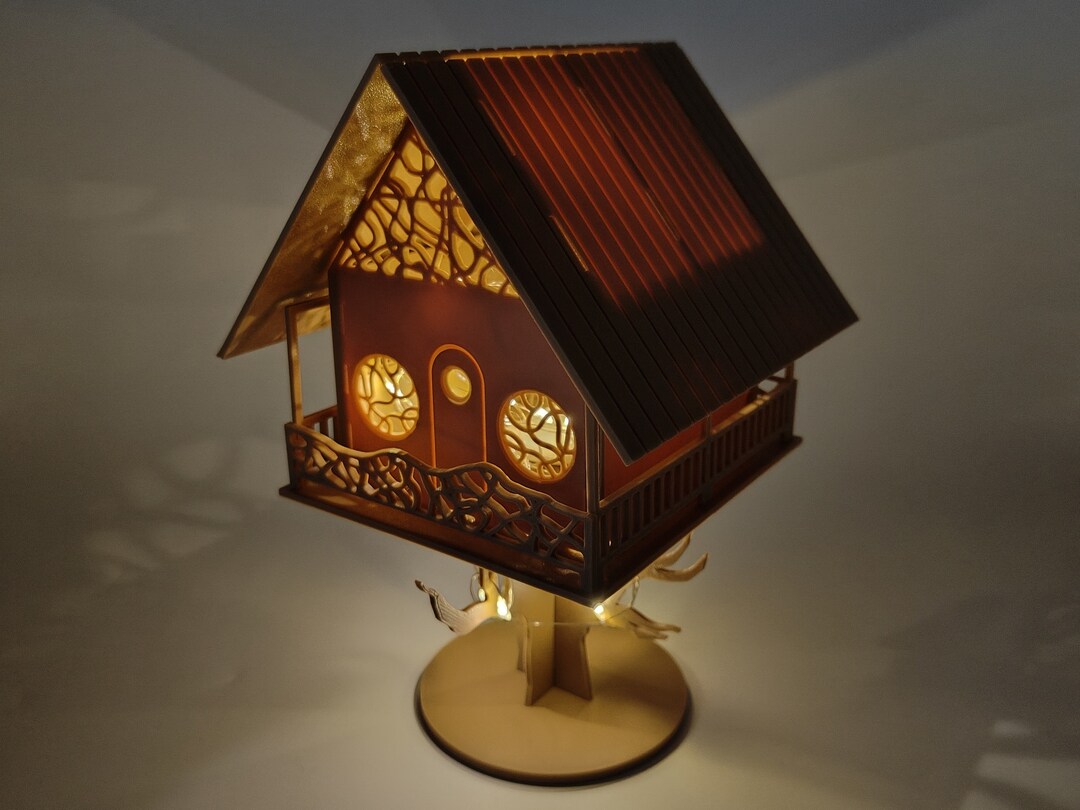 Treehouse 3D Printed Bright Tree House - Etsy