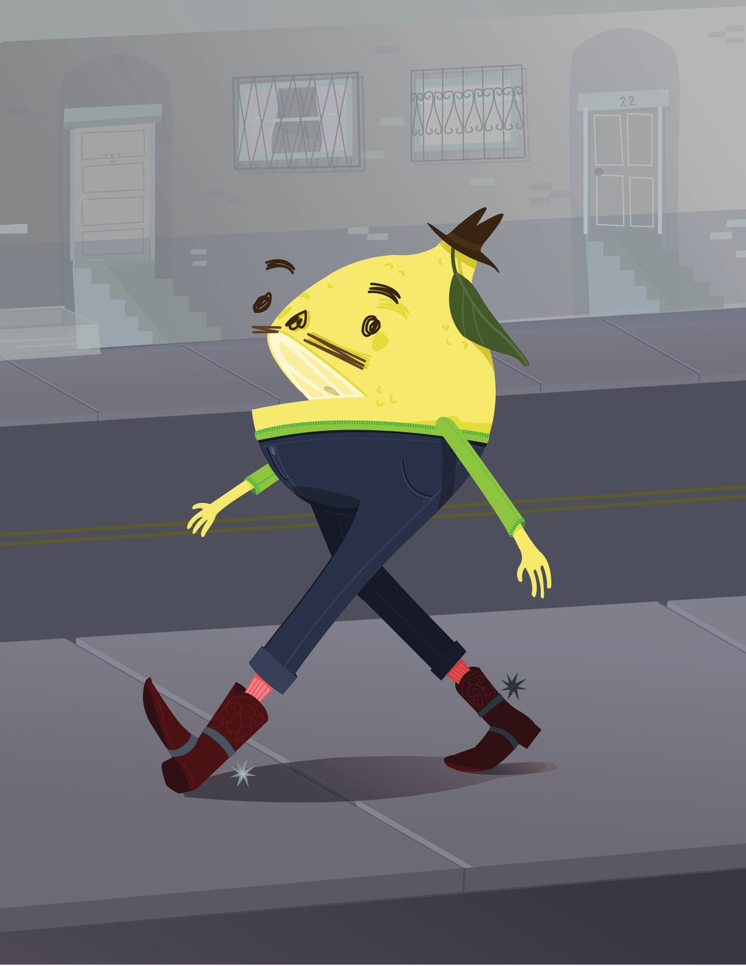 Digital Download Lemon Man Character - Etsy