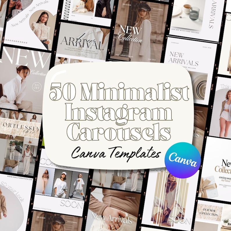 Minimalist Instagram Post Carousel Templates | Canva Instagram Story ...