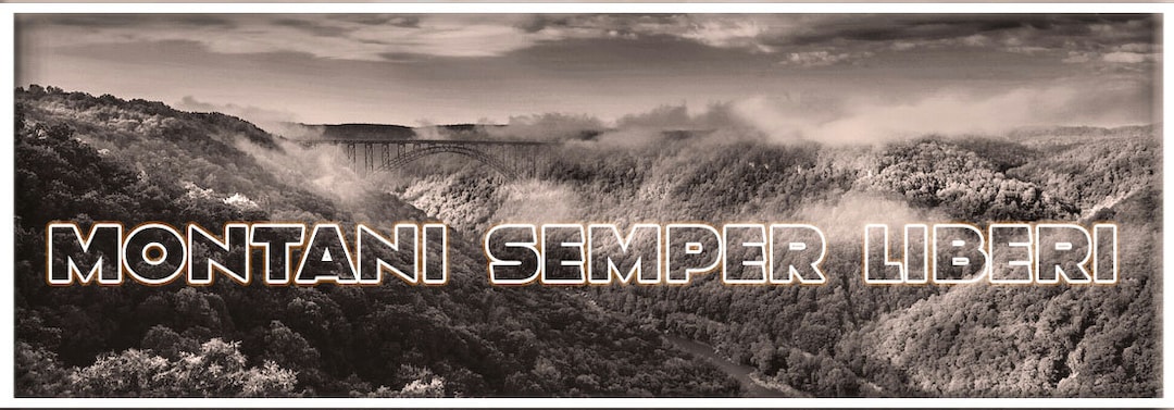 West Virginia Art montani Semper Liberi - Etsy