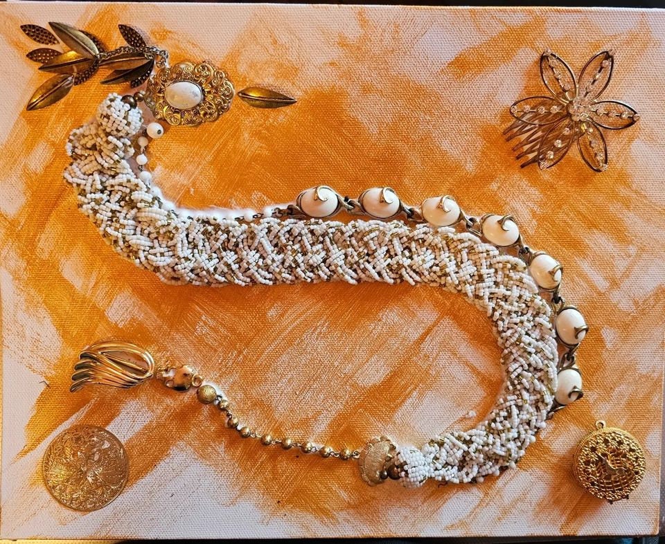 Jewelry Collage; Art; Wall Art - Etsy