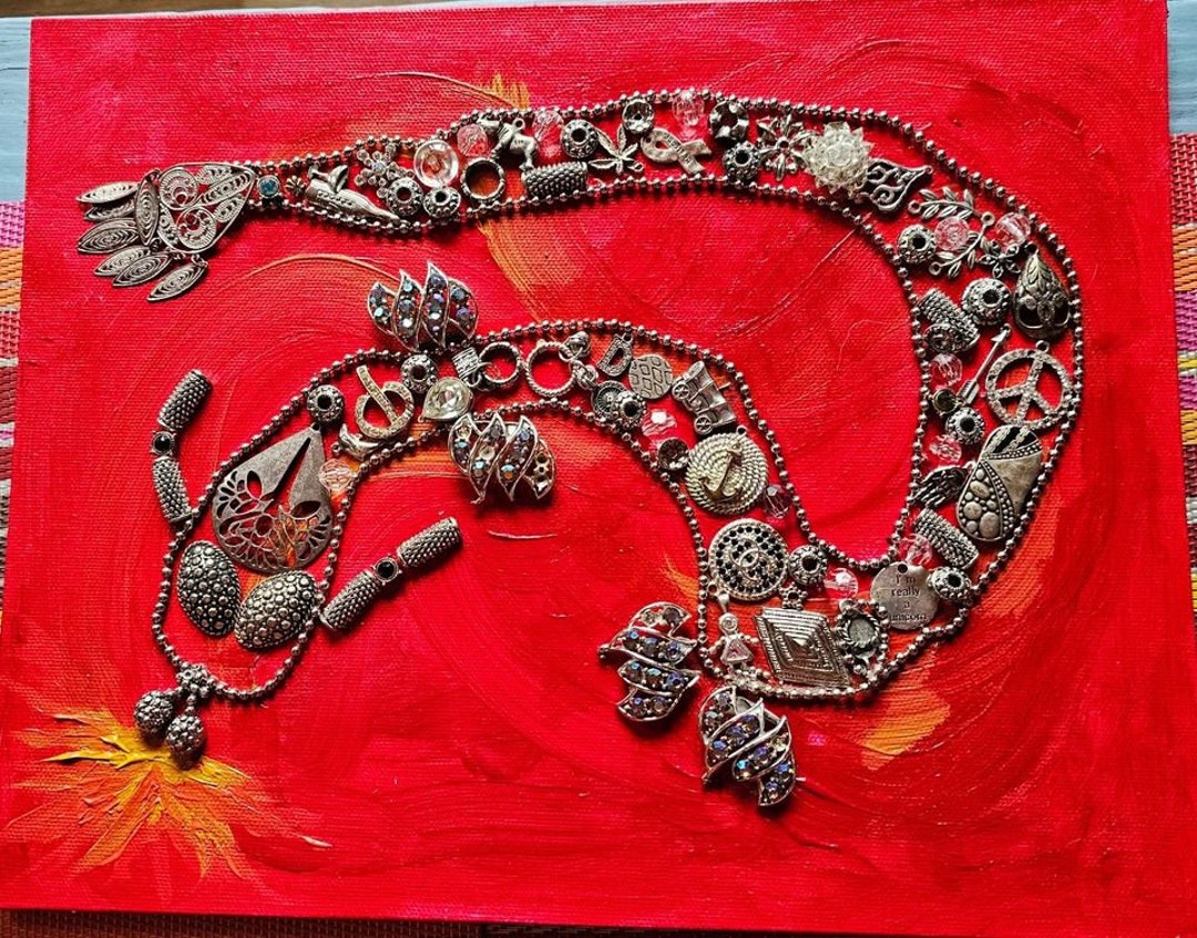 Jewelry Collage; Art; Wall Art - Etsy