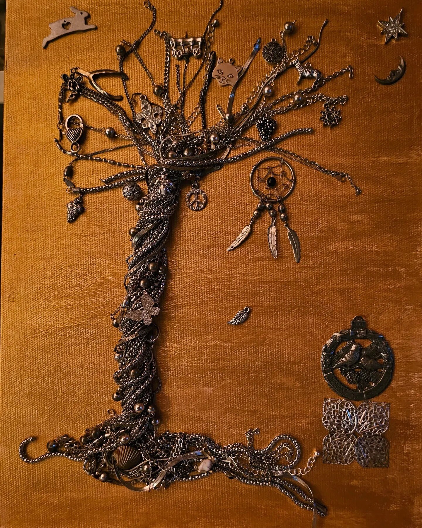 Jewelry Collage; Art; Wall Art - Etsy