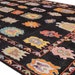 Black Modern Turkish Oushak Handmade Wool Rug for Living Room and ...