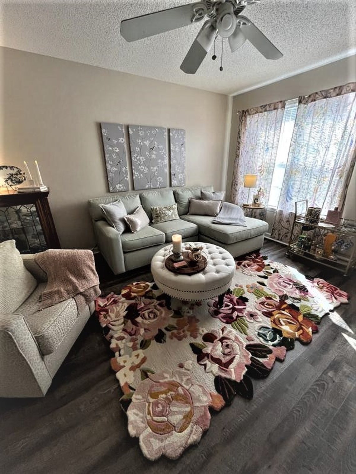 Aracelli Rugs Multi Coloured Irregular Shape Hand-tufted Wool Handmade ...