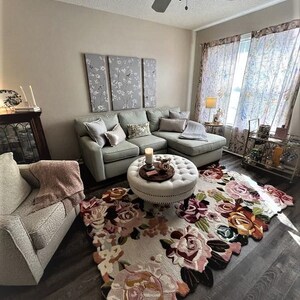 Aracelli Rugs Multi Coloured Irregular Shape Hand-tufted Wool Handmade ...