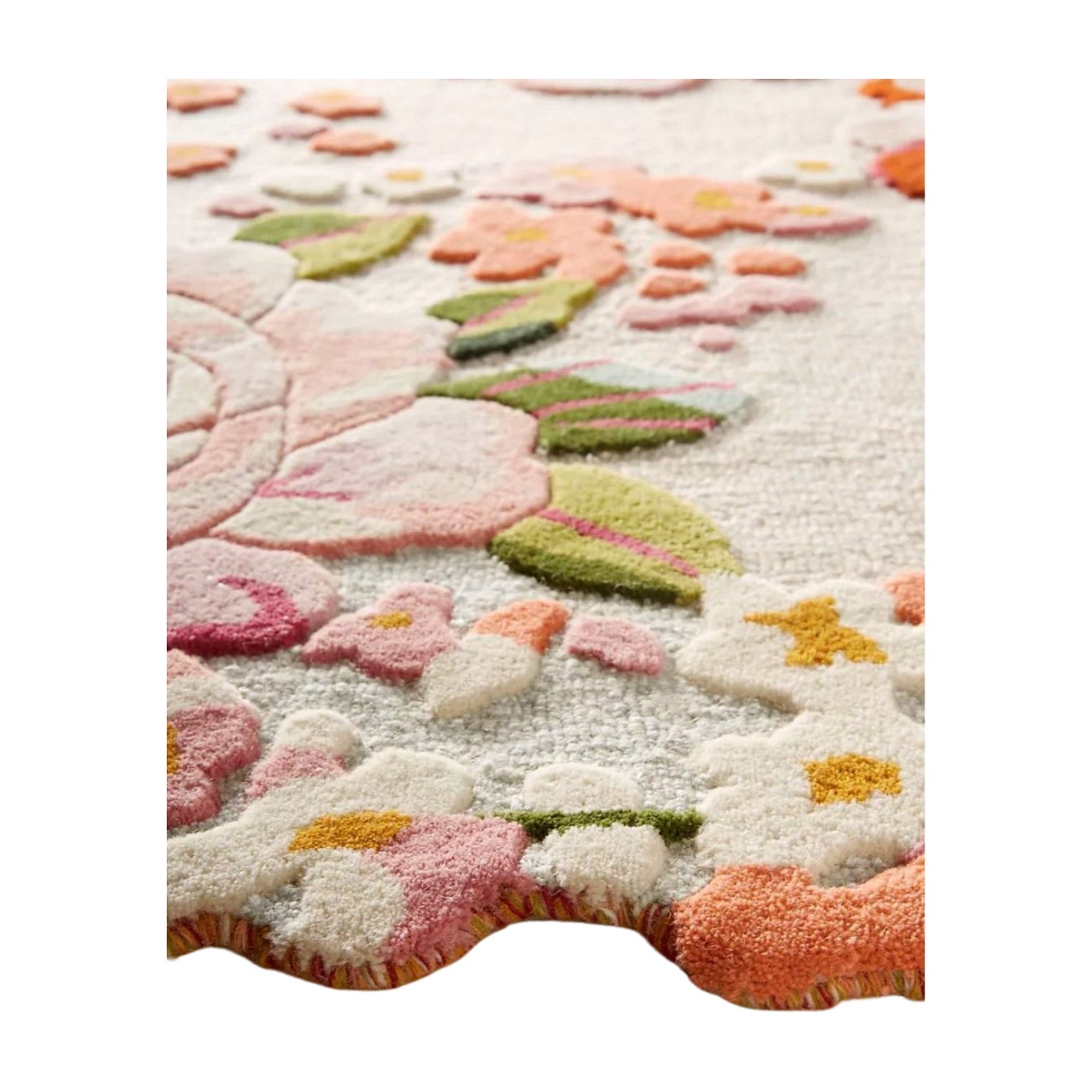 Aracelli Rugs Multi Coloured Irregular Shape Hand-tufted Wool Handmade ...