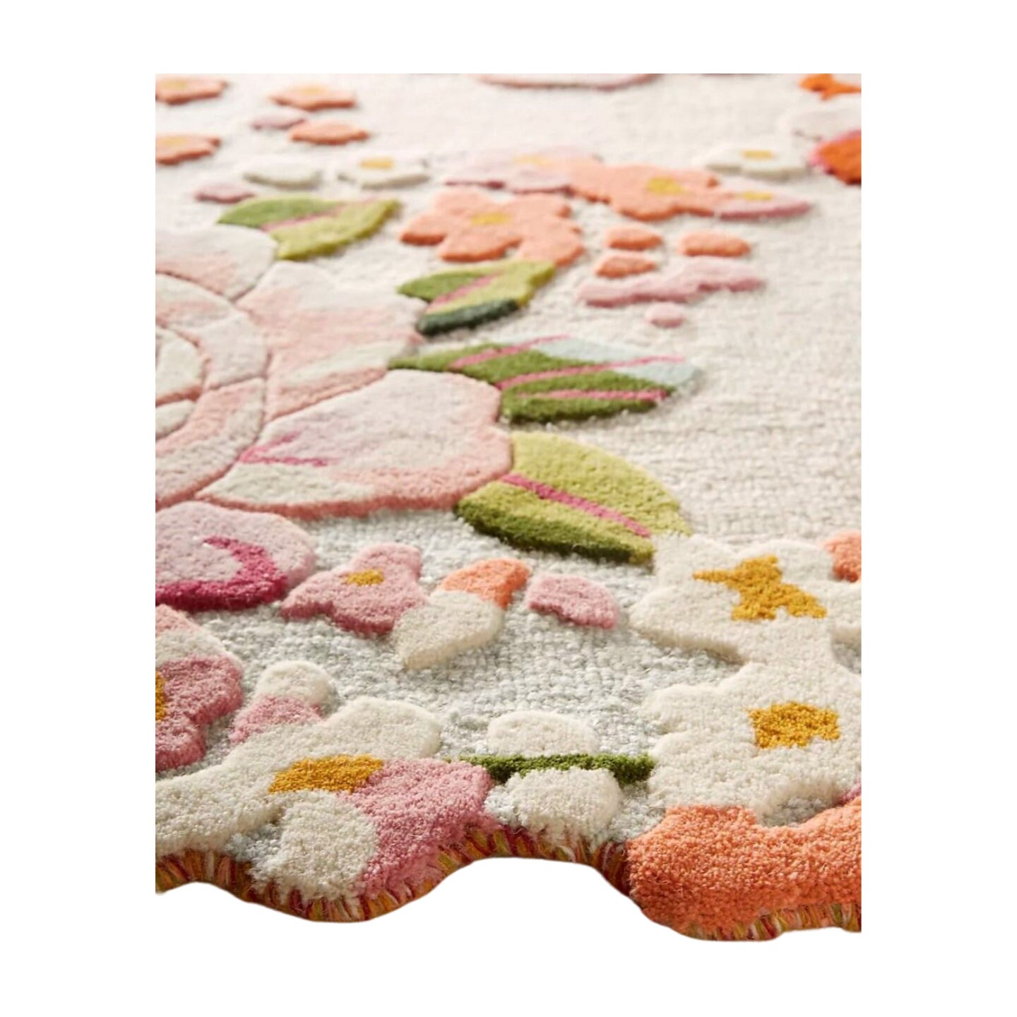 Aracelli Rugs Multi Coloured Irregular Shape Hand-tufted Wool Handmade ...