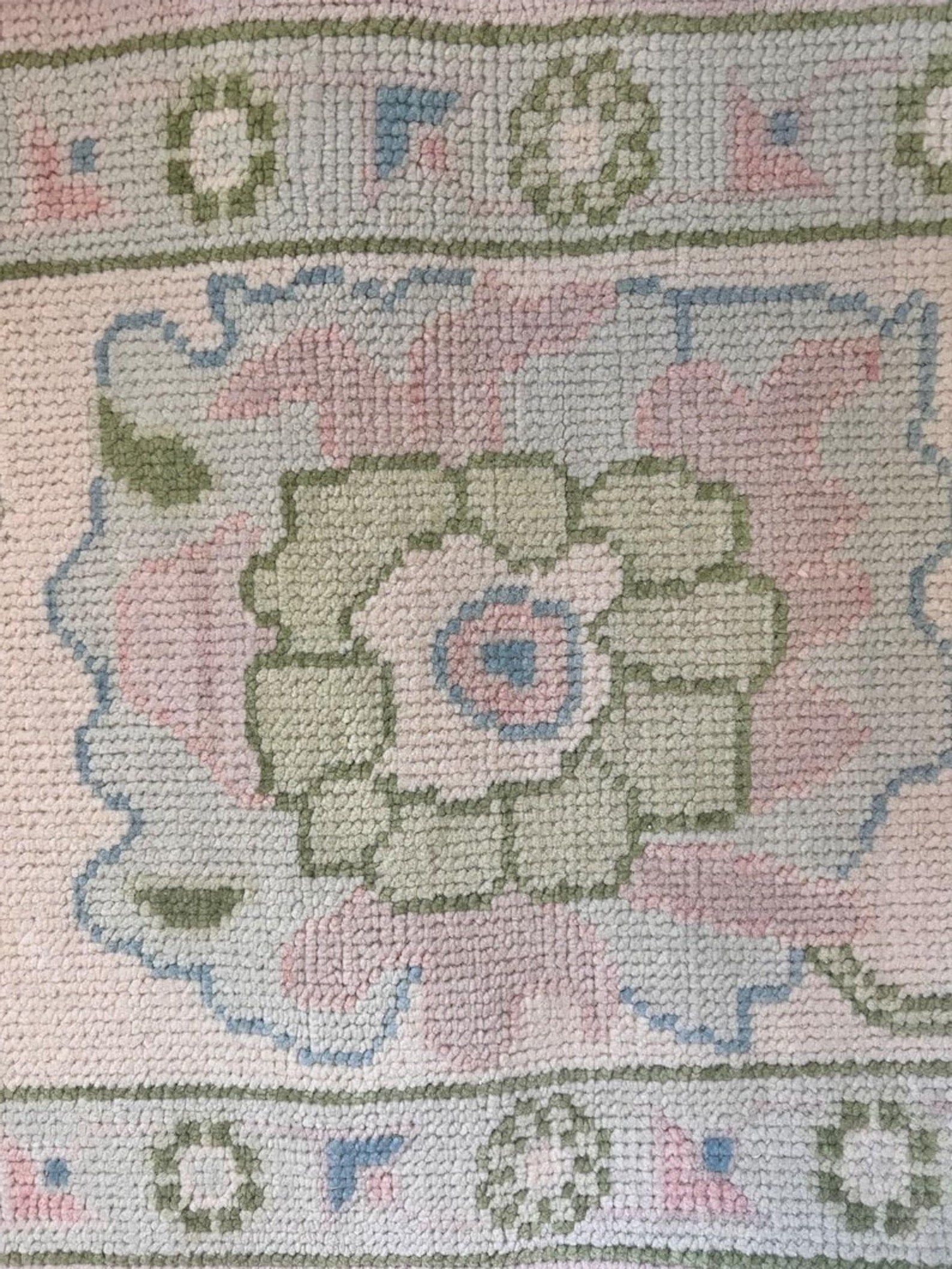 Light Pink Modern Turkish Knot 8x10 Rugs 9x12 Living Room Oushak Hand ...