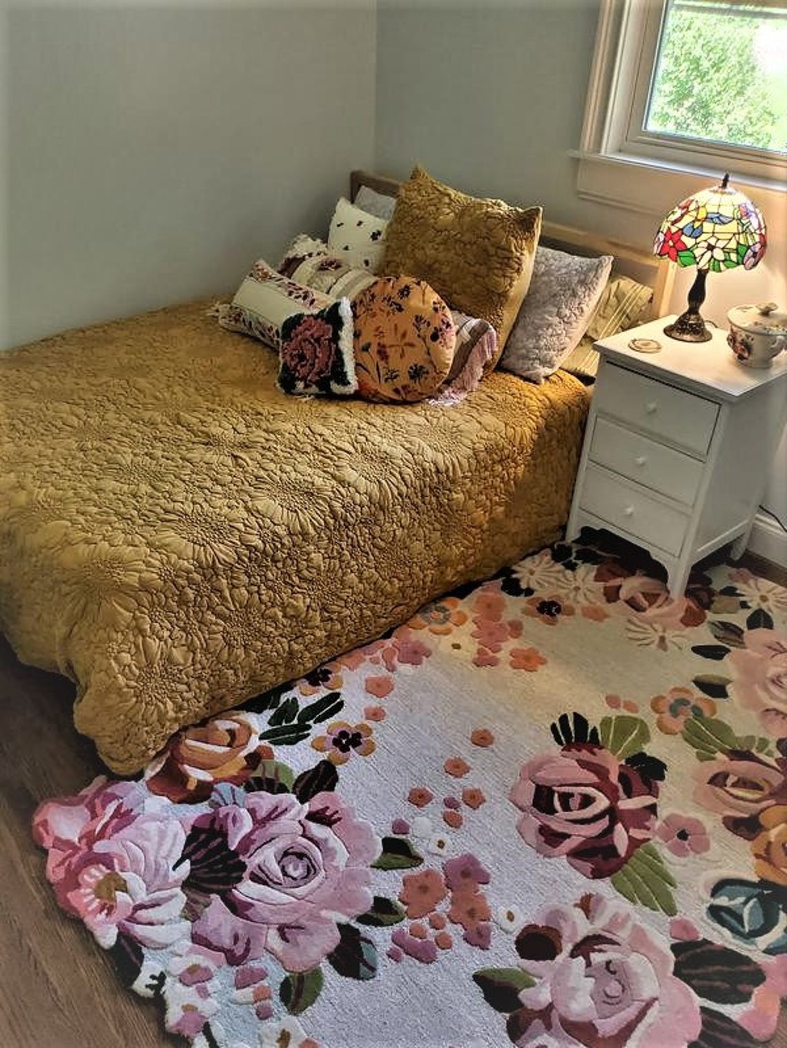 Aracelli Rugs Multi Coloured Irregular Shape Hand-tufted Wool Handmade ...