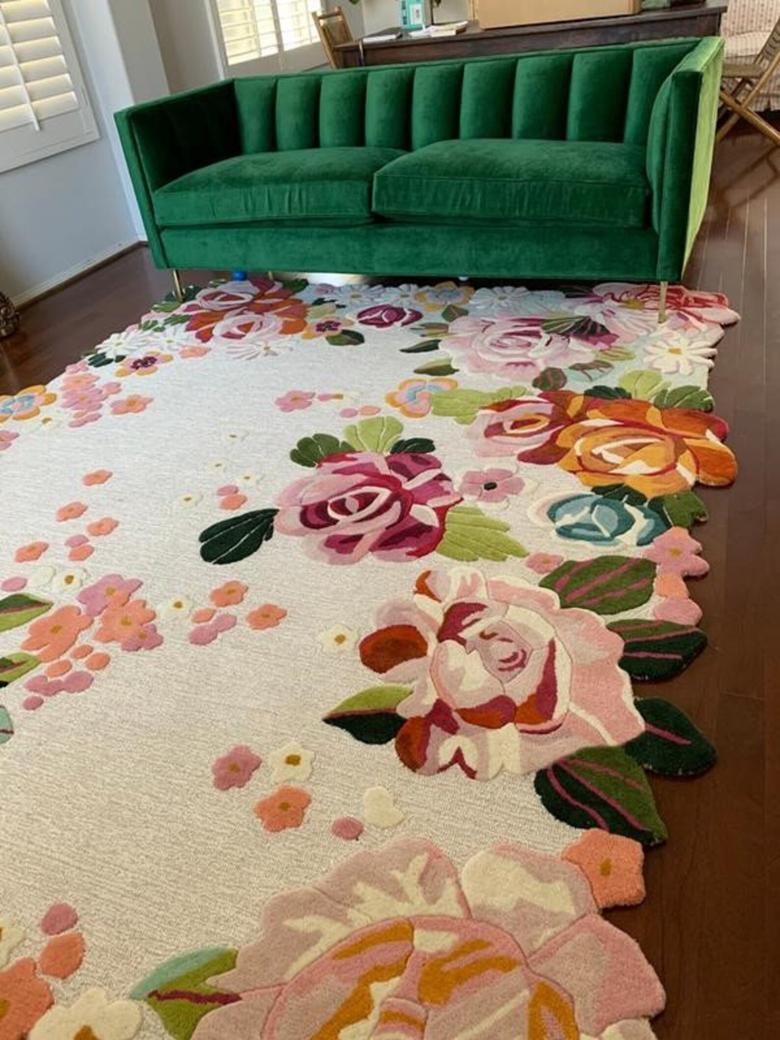 Aracelli Rugs Multi Coloured Irregular Shape Hand-tufted Wool Handmade ...