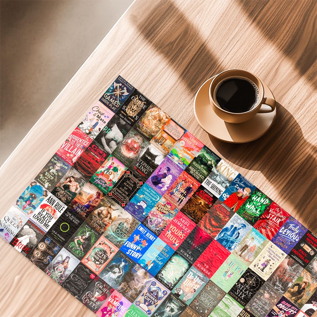 Custom Book Cover Puzzle - Etsy