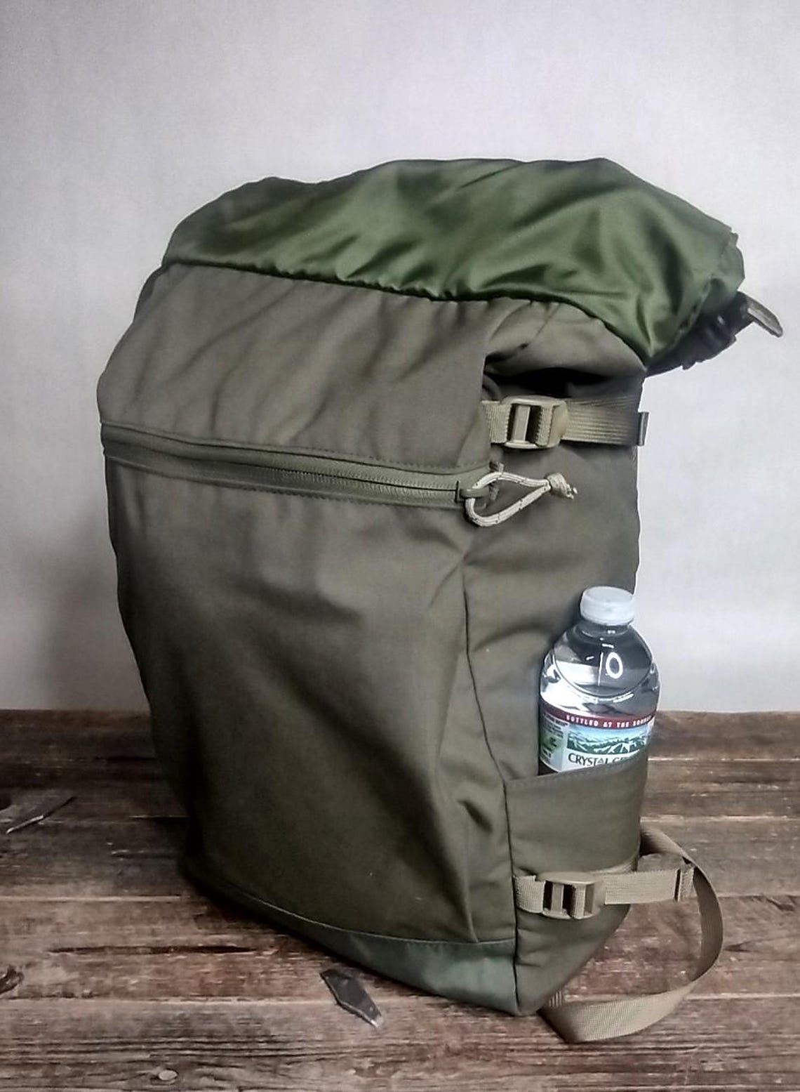 Handmade Backpack Day Pack Made in Asheville Roll Top Pack Ready to ...