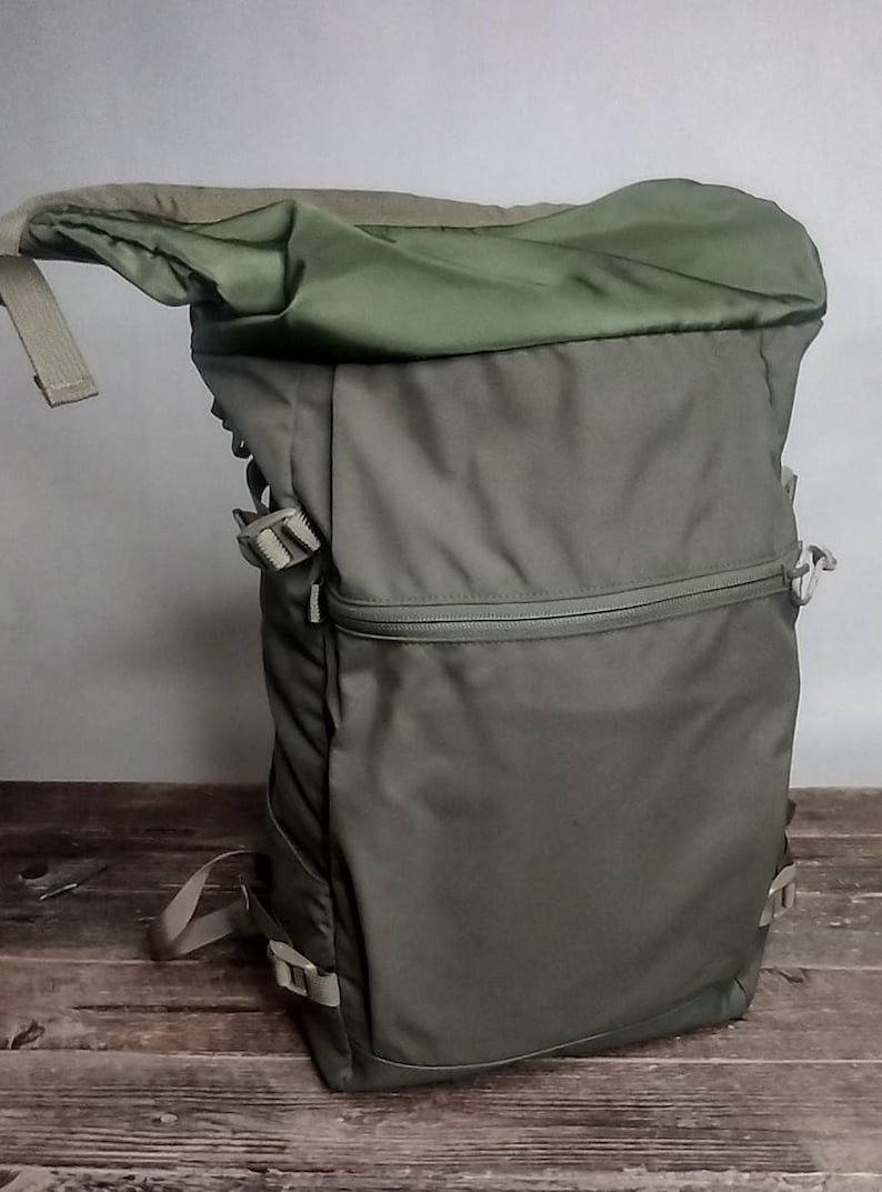 Handmade Backpack | Day Pack | Made in Asheville | Roll Top Pack ...