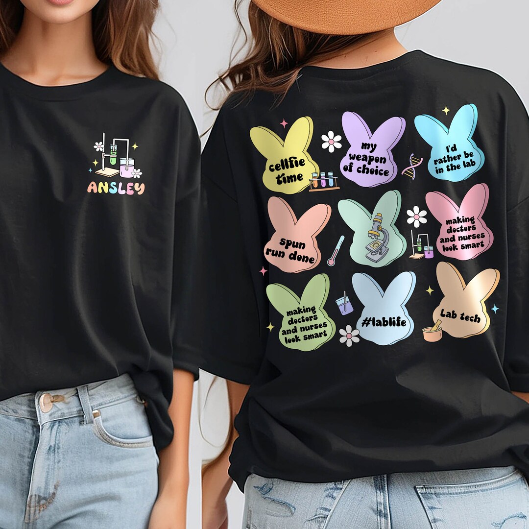 Easter Day Lab Tech Shirt, Medical Laboratory Shirt, Science Shirt ...