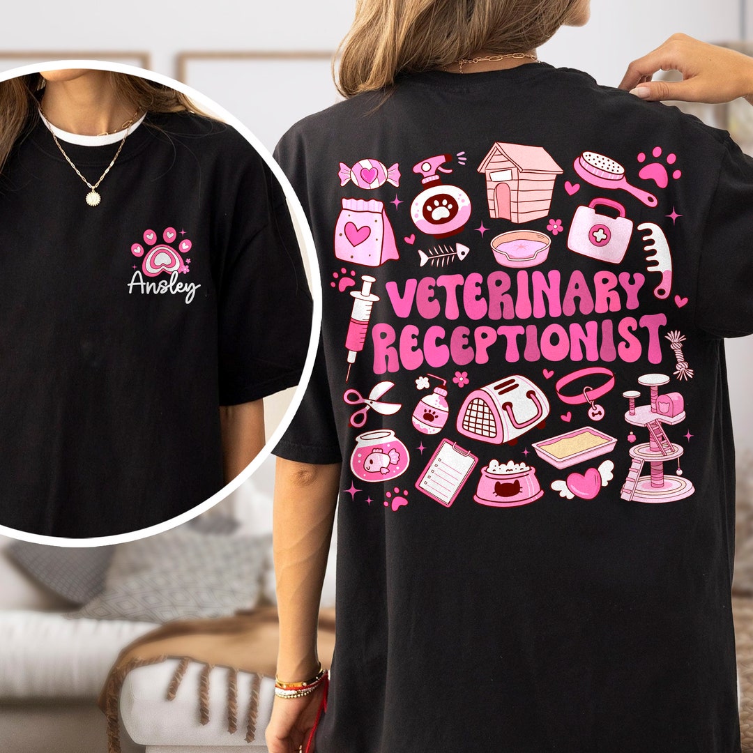 Veterinarian Valentine Shirt, Funny Veterinary Receptionist Shirt, Vet ...