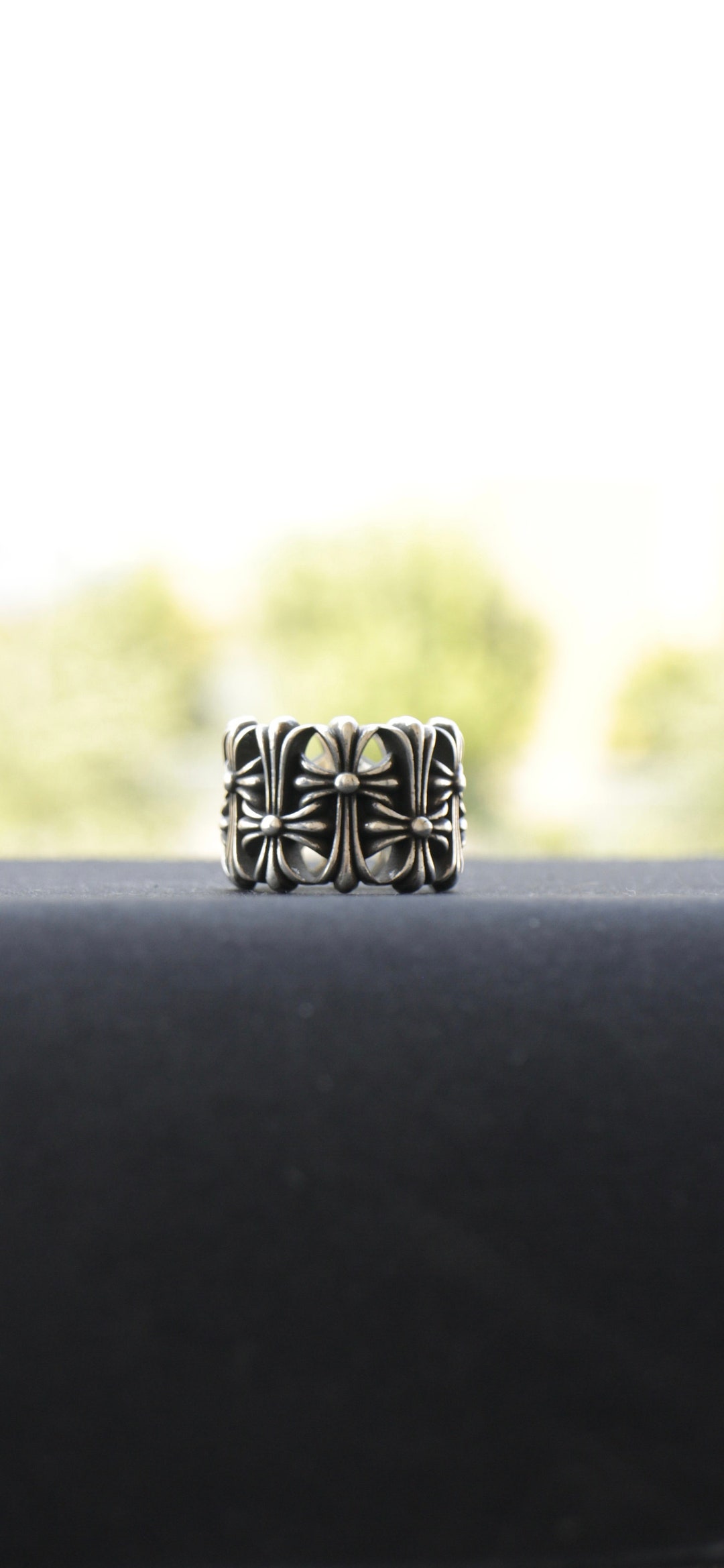 Cemetery Ring Chrome Hearts Style - Etsy
