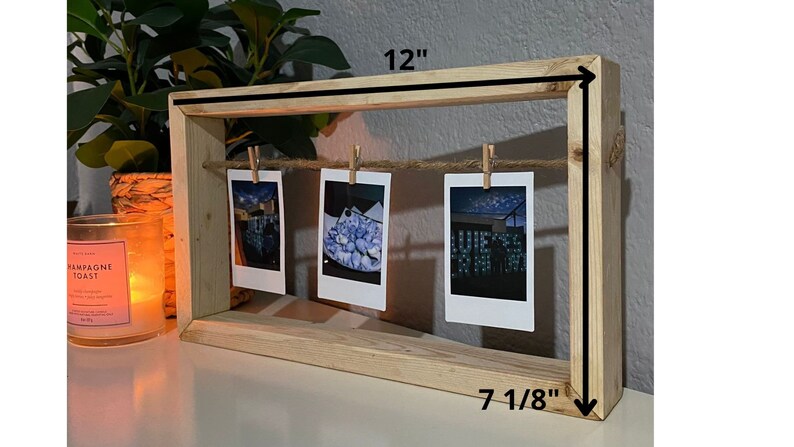 Clothespin Photo Display/baby Shower Display Frame/wedding Photo ...