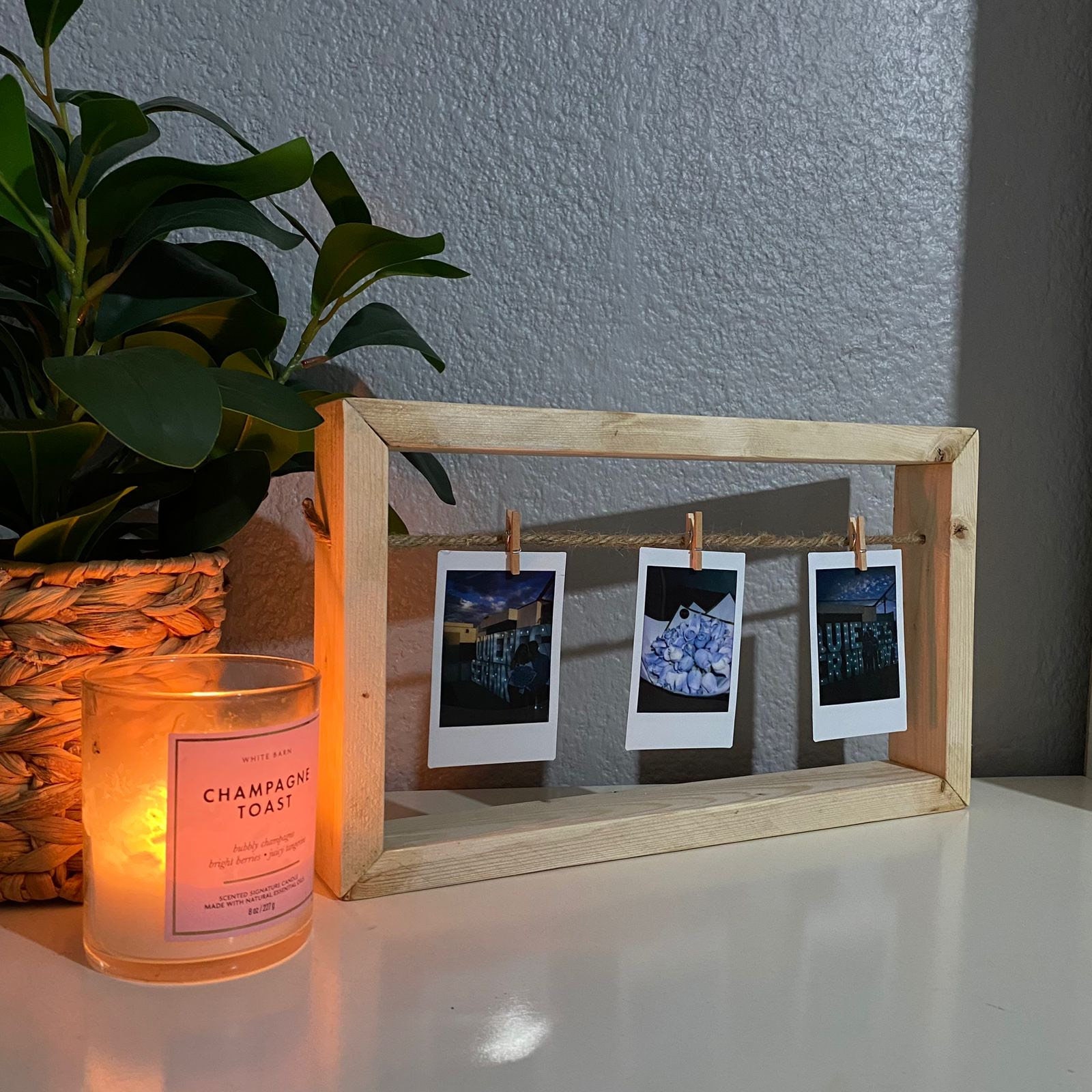 Clothespin Photo Display/baby Shower Display Frame/wedding Photo ...