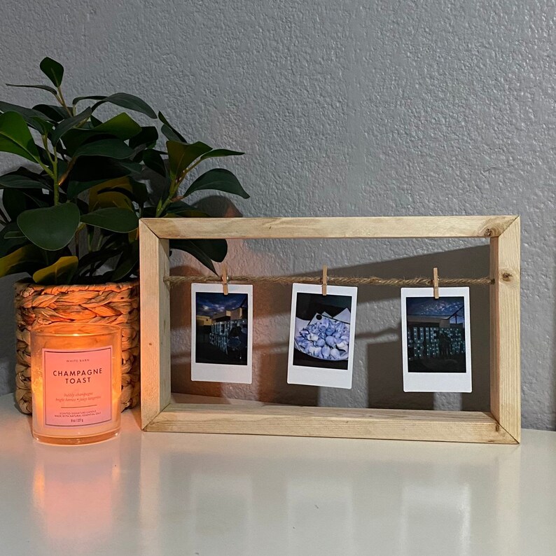 Clothespin Photo Display/baby Shower Display Frame/wedding Photo ...