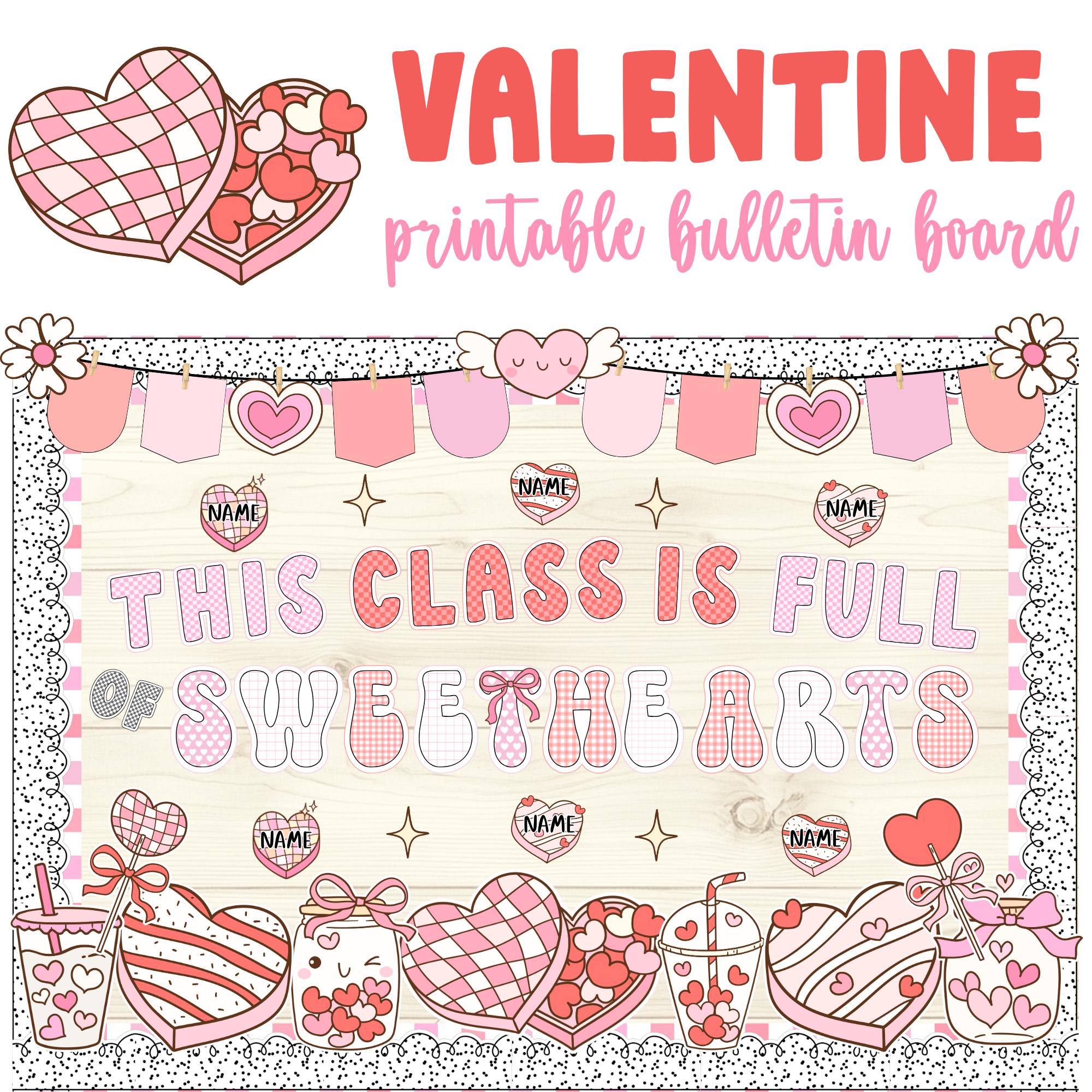 Valentine’s Day Bulletin Board Kit | Classroom Decor | February ...