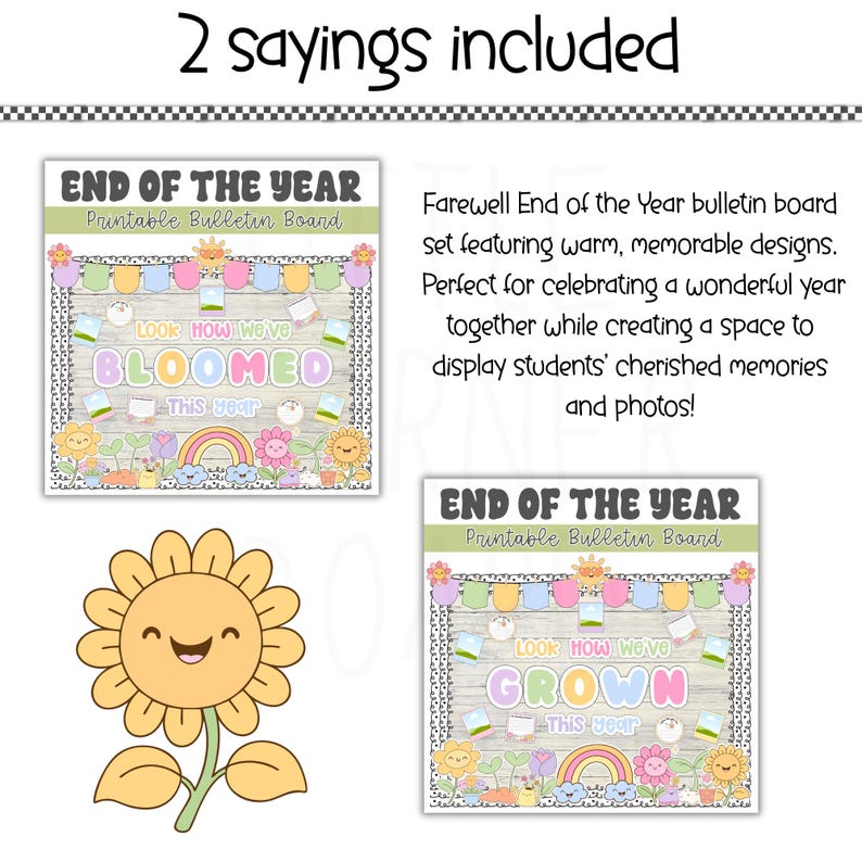 End of Year Bulletin Board Kit | Polaroid Photo Memory Classroom Decor ...