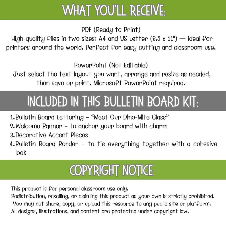 Dino Bulletin Board Kit | Meet Our Dino-mite Class | Back to School ...