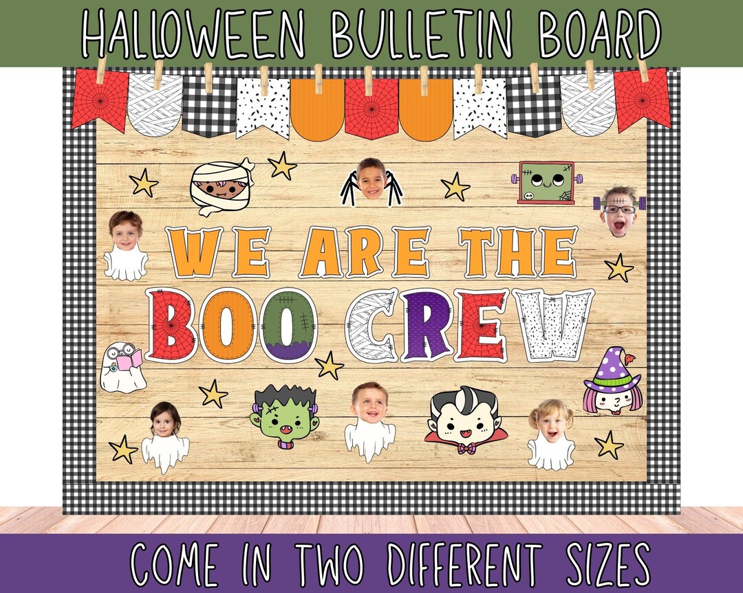 Halloween Bulletin Board | Boo Crew Ghosts | Classroom Door Inclusion ...