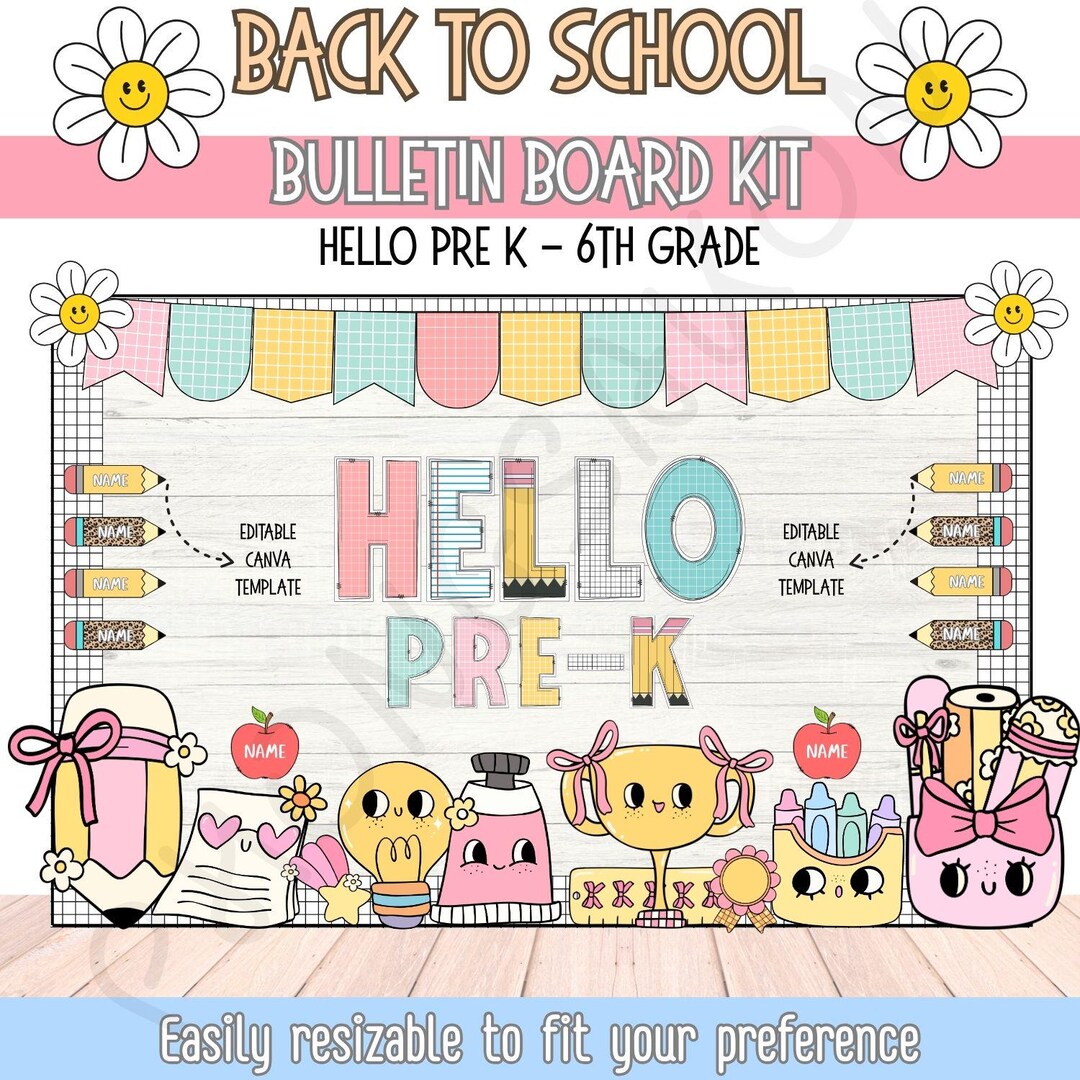 Welcome Back to School Bulletin Board | Prek–6 Classroom Decor | August ...