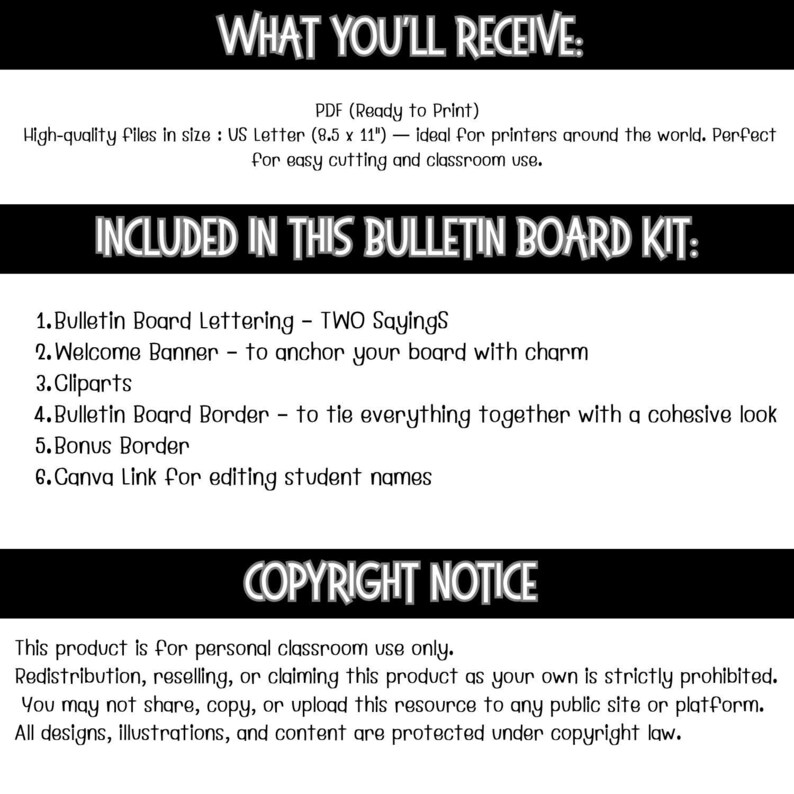 Back to School Bulletin Board | Composition Notebook Theme | Editable ...