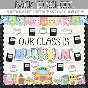 Back to School Bulletin Board | Composition Notebook Theme | Editable ...