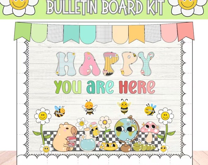 Teachers School Bulletin Board Cutouts DIY Kit "everyone is Welcome ...