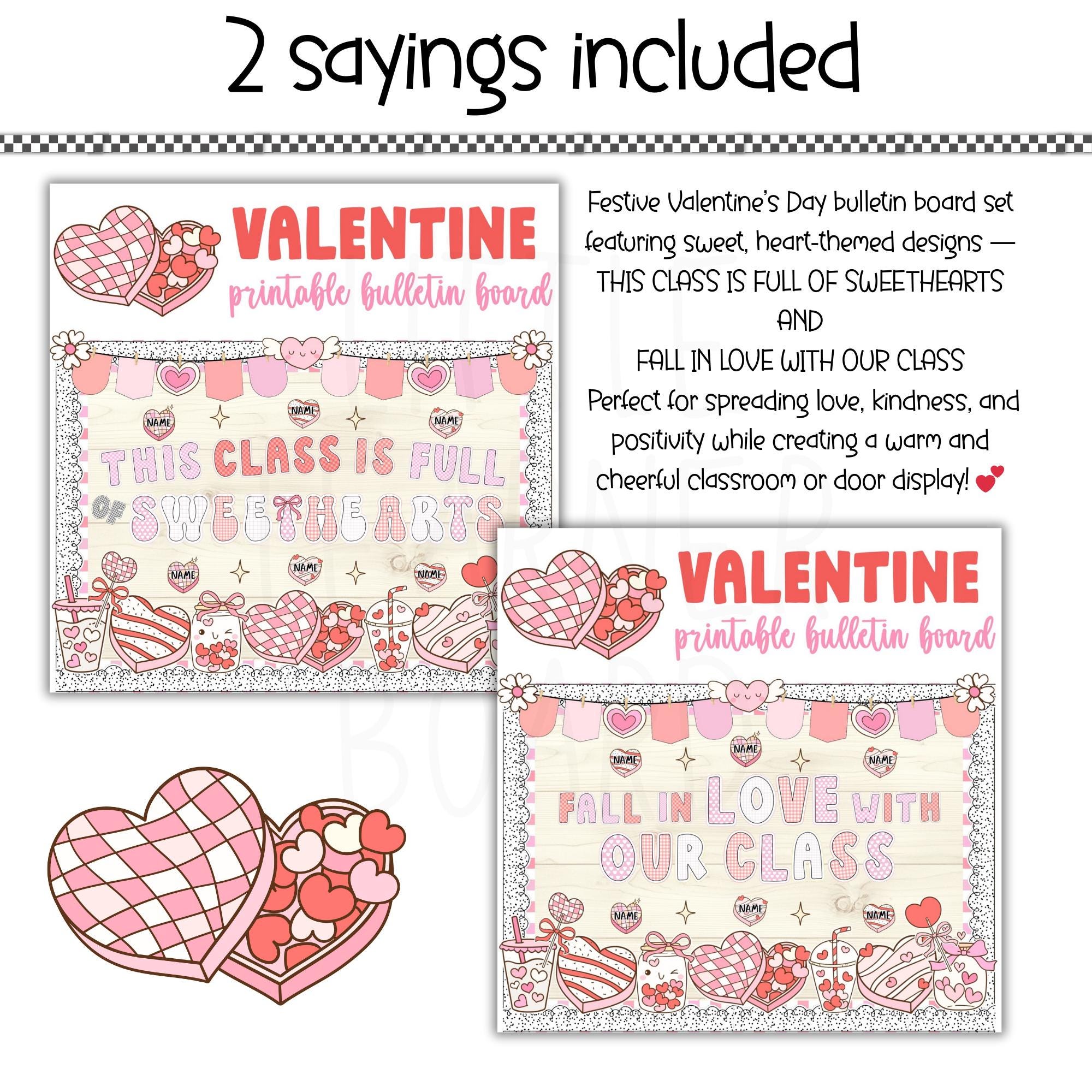 Valentine’s Day Bulletin Board Kit | Classroom Decor | February ...