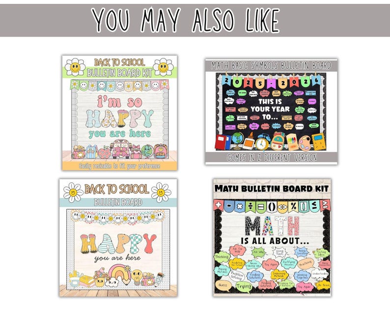 Math Bulletin Board Kit | Growth Mindset Classroom Decor | Motivational ...