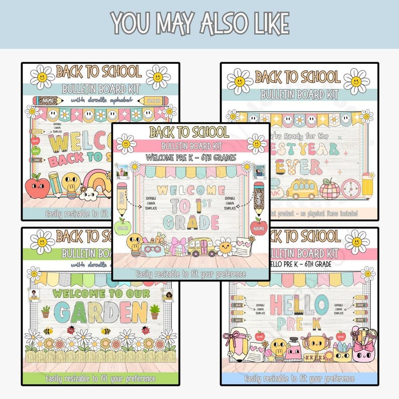 Back to School Bulletin Board Set | 2025 Motivational Classroom Decor ...