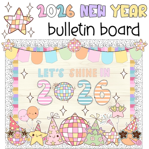 New Year Bulletin Board - Etsy