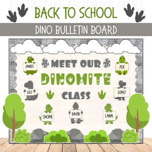 Dino Bulletin Board Kit | Meet Our Dino-mite Class | Back to School ...