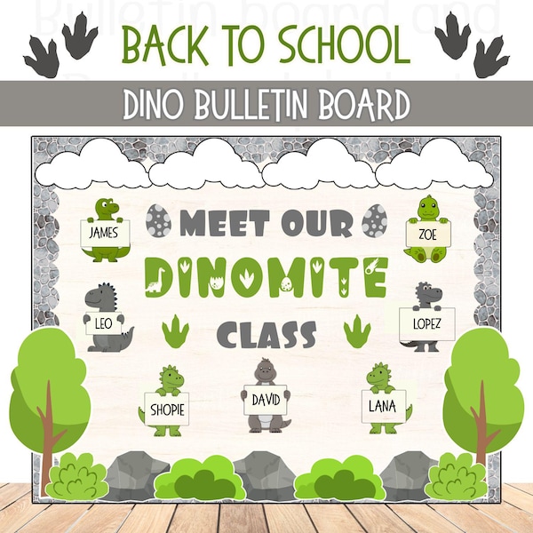 Dinosaur Bulletin Board - Etsy