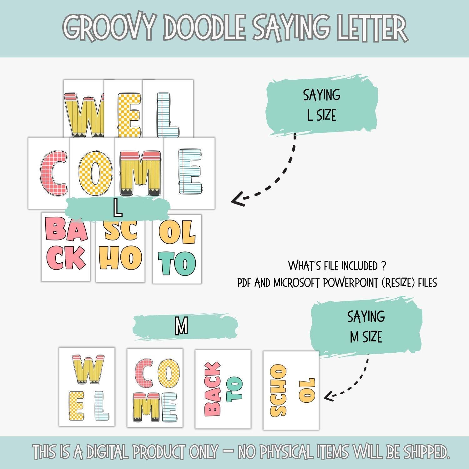 Groovy Welcome Back to School Bulletin Board Kit (digital Download) - Etsy