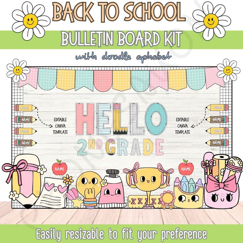 Welcome Back to School Bulletin Board | Prek–6 Classroom Decor | August ...
