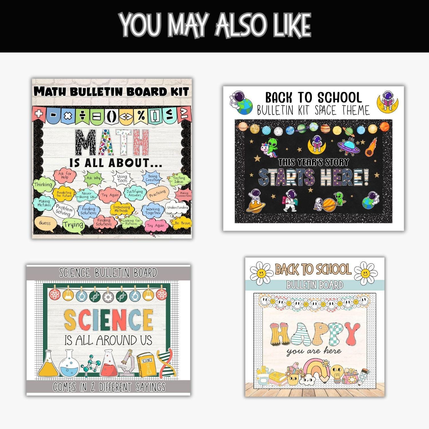 Back to School Bulletin Board | Composition Notebook Theme | Editable ...
