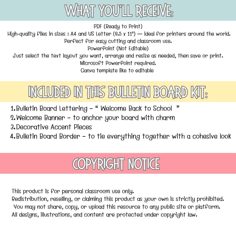 Groovy Welcome Back to School Bulletin Board Kit (digital Download) - Etsy