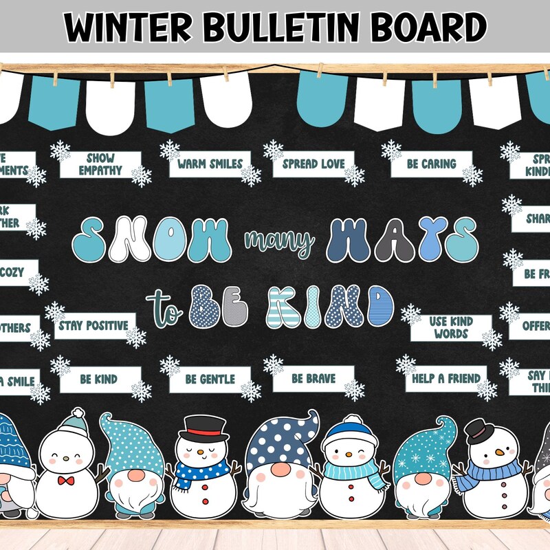 Snowman Bulletin Board - Etsy